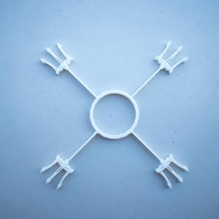 3D Printable Trident Spinner by Yash Vikas Sabale