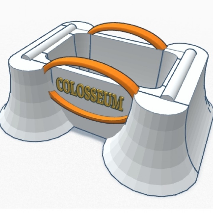 3D Printable fingerboard pool colosseum by Alvaro Borrego