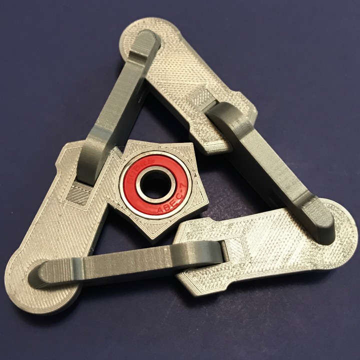 3D Printable fidget widget spinner by Janice Snow