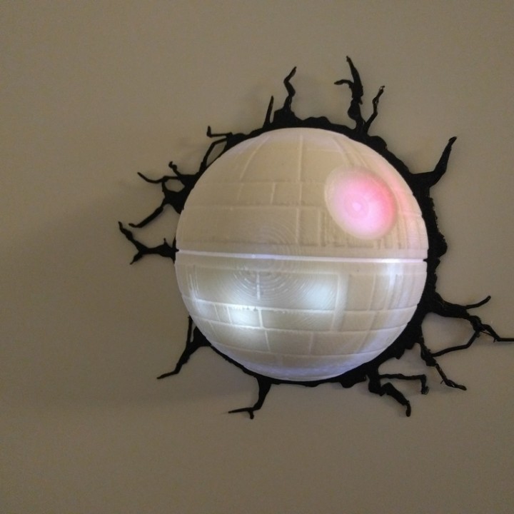 3D Printable Deathstar lamp by sergio casanova