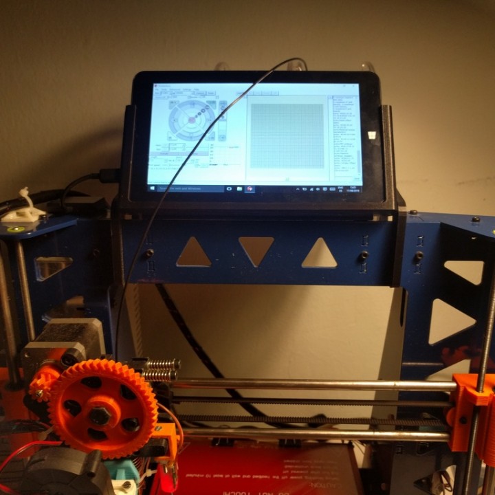 3D Printable 7" tablet holder for i3-steel control by sergio casanova