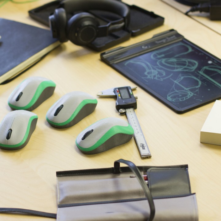 3D Printable Multi-Color Computer Mouse Model: Industrial/Product ...