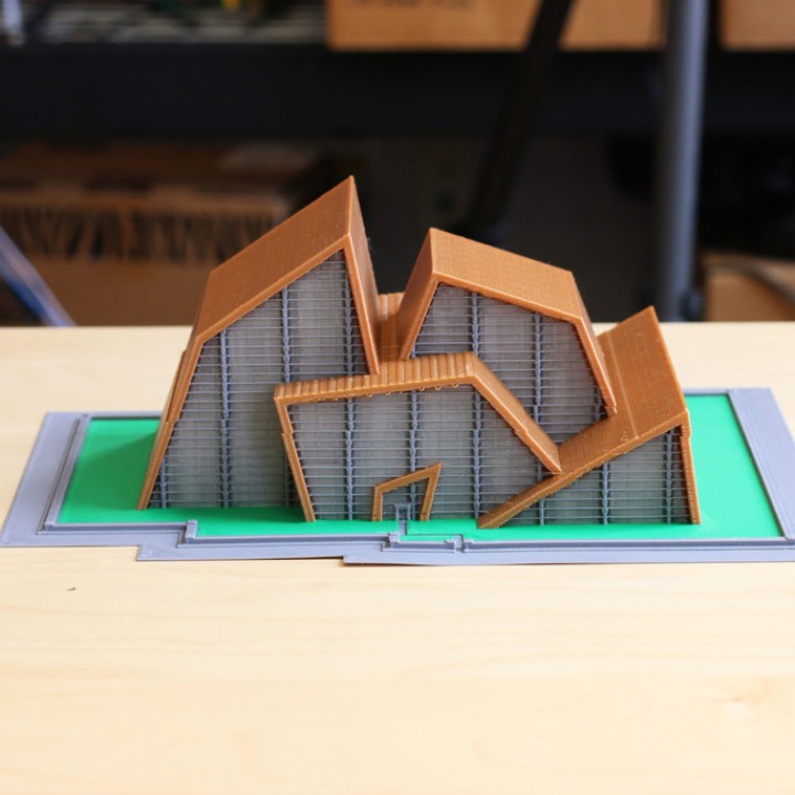 3D Printable Nordic-Inspired Multi-color Architectural Model by Mosaic ...