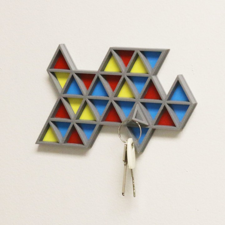 3D Printable Multi-Color Key Rack by Mosaic Manufacturing