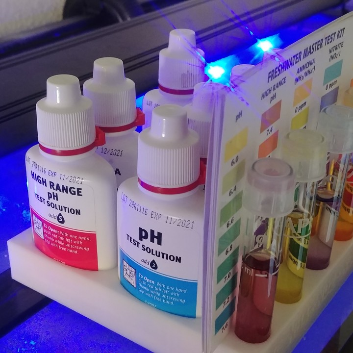 3D Printable Aquarium water test tube and supplies holder by Waleed K