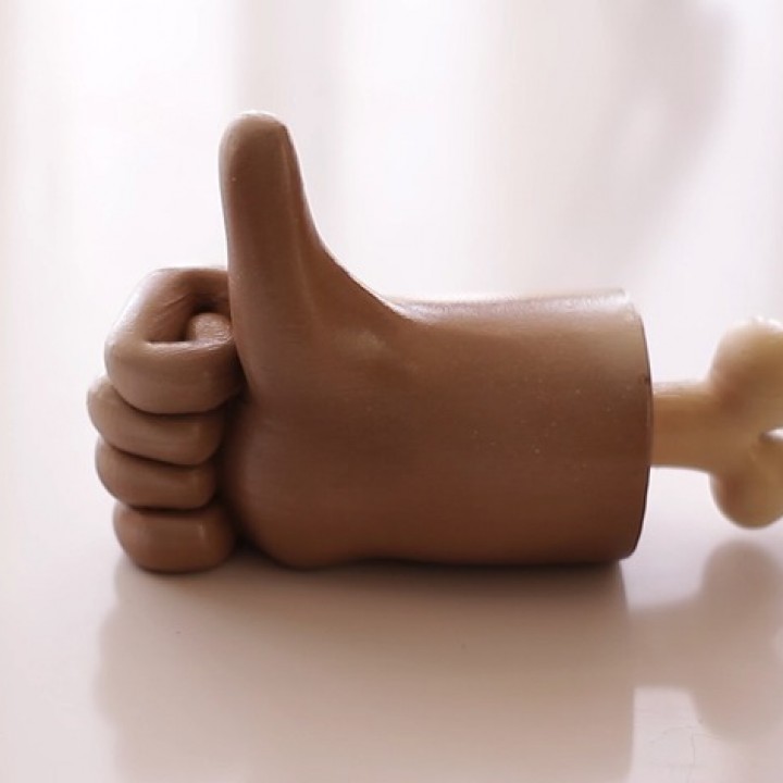 3D Printable Cartoon Hand Like by Duke Doks