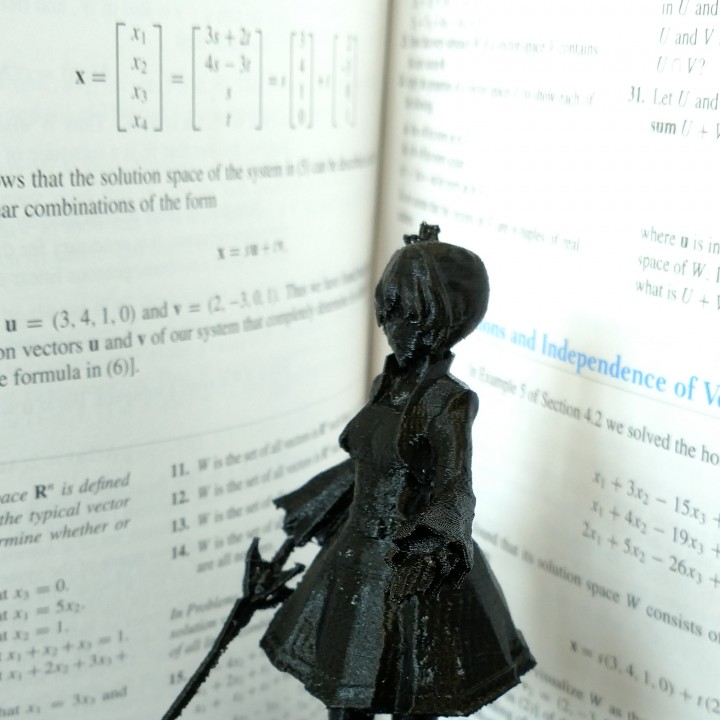 3D Printable 3D PRINT READY!! Weiss Schnee from RWBY by Animu Animu