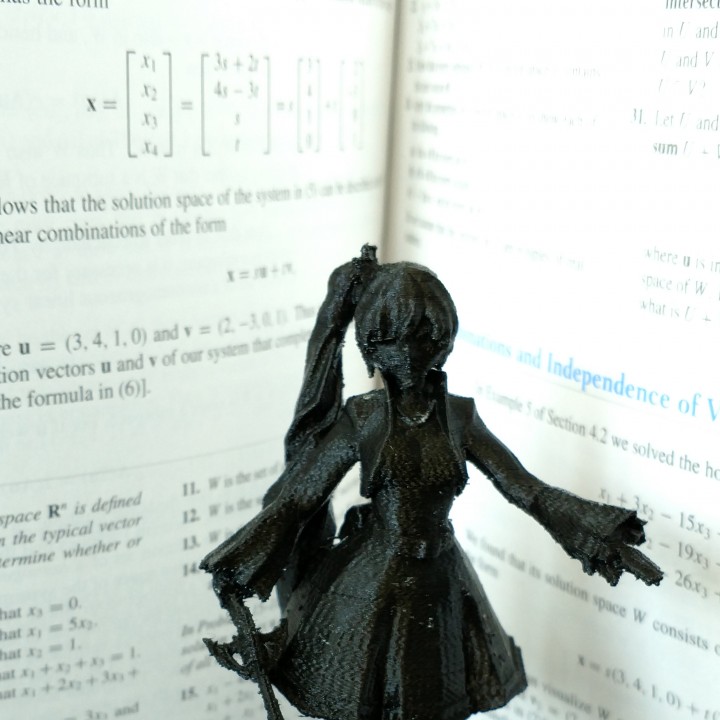3D Printable 3D PRINT READY!! Weiss Schnee from RWBY by Animu Animu