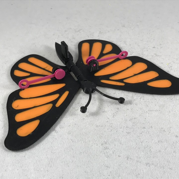 3D Printable Butterfly, Animated by Greg Zumwalt
