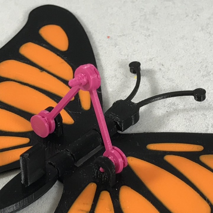 3D Printable Butterfly, Animated by Greg Zumwalt