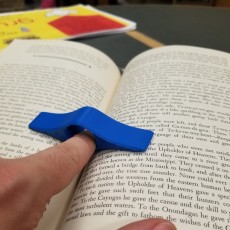 3D Printable One hand book holder by Mathis