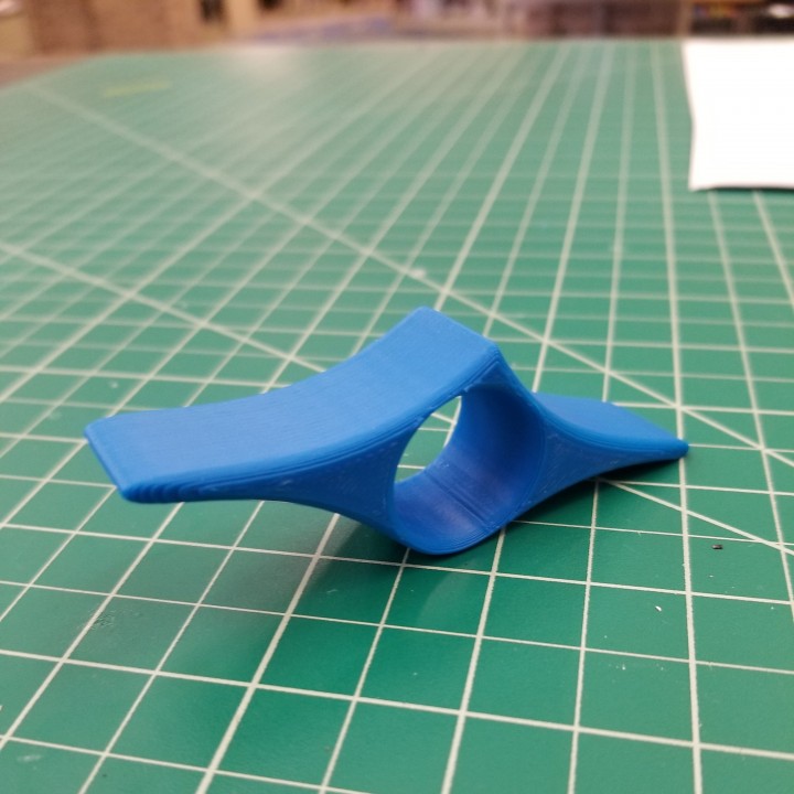 3D Print of One hand book holder by TylerPublicLibrary