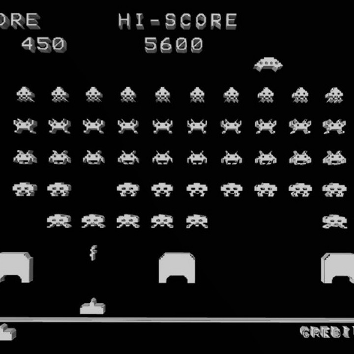 3D Printable Space invaders by Victor Carlier