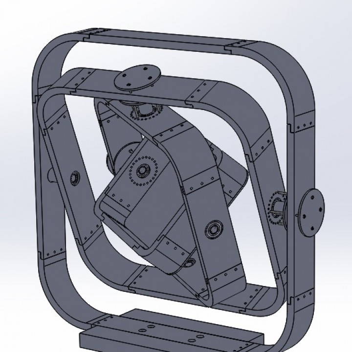 3D Printable 3 Axis Gimbal by Timothy A Good
