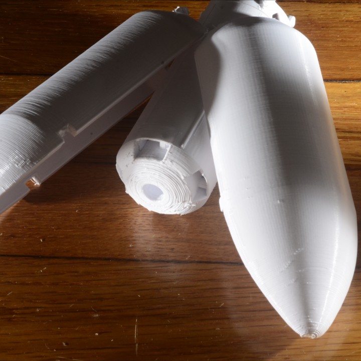 3D Printable SpaceX Falcon 9 Model Kit by Brian Mernoff