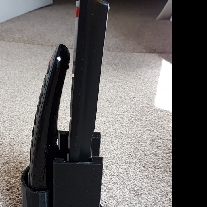 3D Printable Tv remote stand LG Tv Denon amp by Kevin Paterson