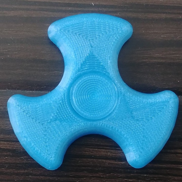3D Printable Fidget Spinner Single print No bearing by Waleed K