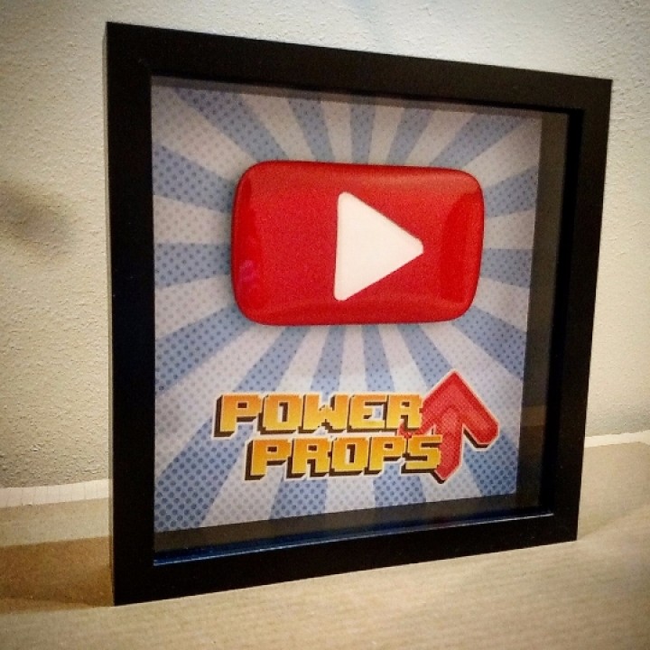 3D Printable YouTube Play Button by Power Up Props
