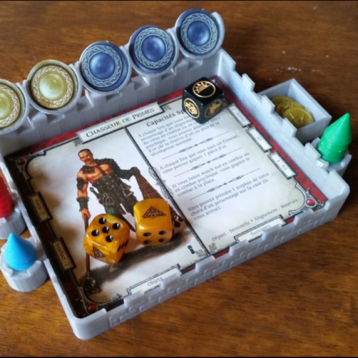 3D Printable Talisman Ultimate Character Tray by Ned