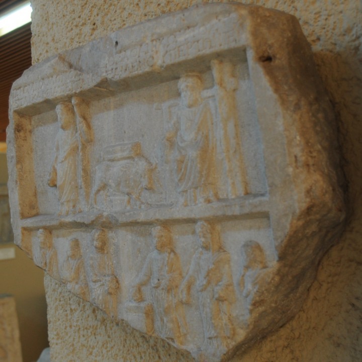 3D Printable Votary stele for Zeus Dorios by Scan The World