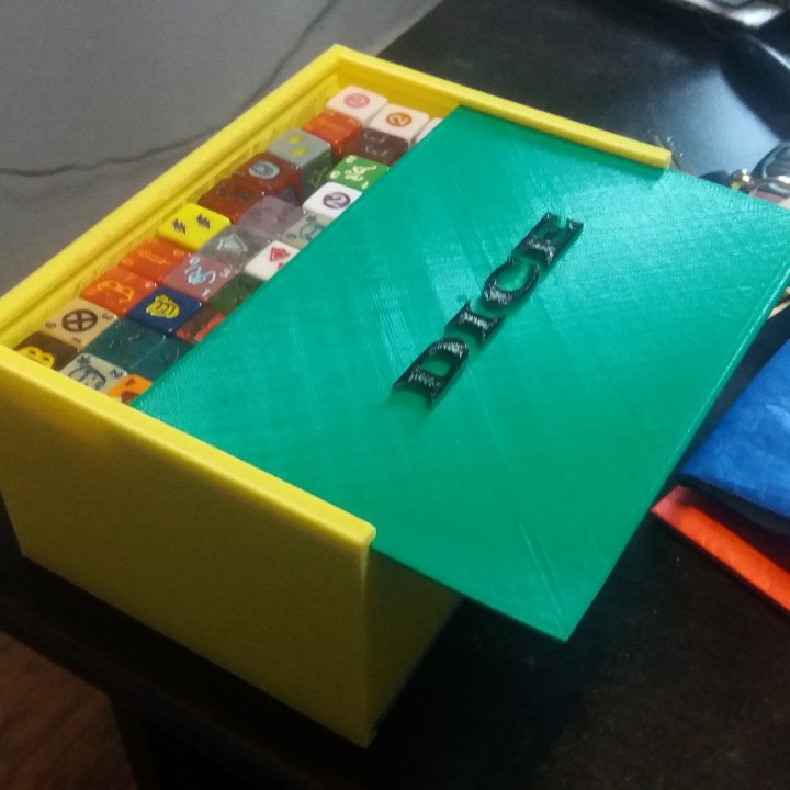 3D Printable Dual sided Dice/Card box. by Jason Brumbelow
