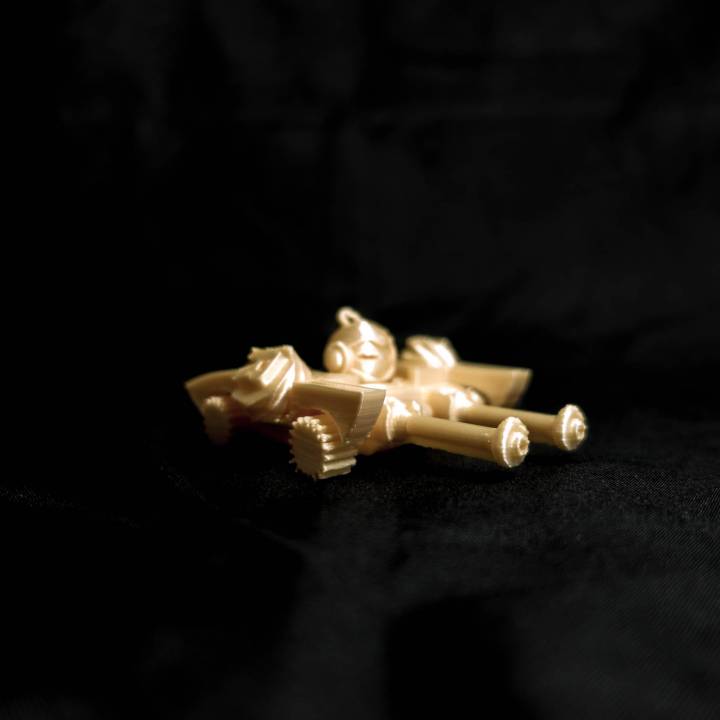 3D Printable Marvin Key Chain TANK by Ivaylo Marinov