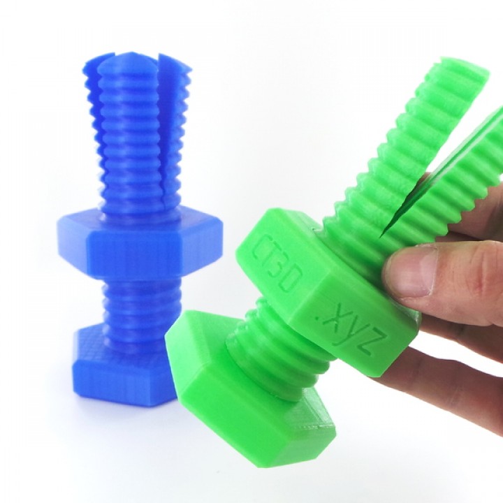 3D Printable Impossible 3D-printed bolt and nut by CreativeTools.se