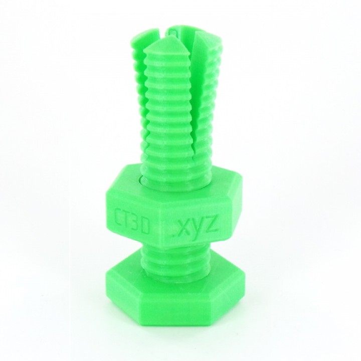 3D Printable Impossible 3D-printed bolt and nut by CreativeTools.se