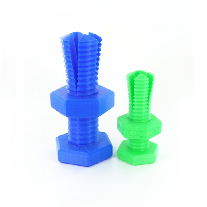 3D Printable Impossible 3D-printed bolt and nut by CreativeTools.se