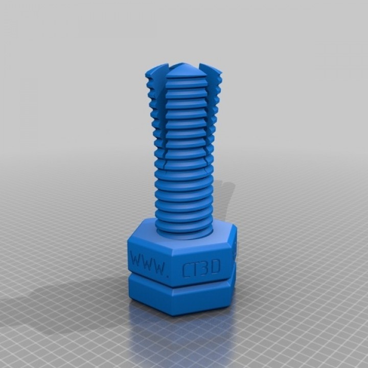 3D Printable Impossible 3D-printed bolt and nut by CreativeTools.se