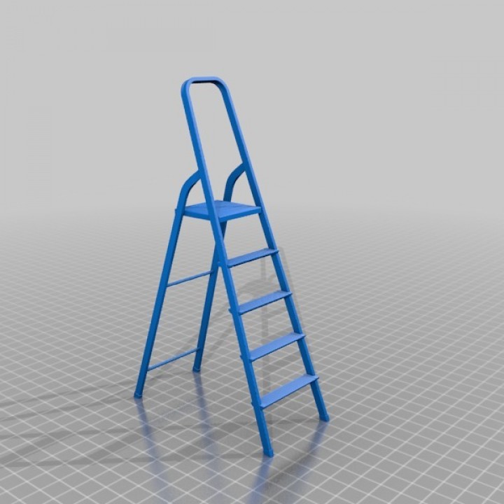 3D Printable 3D-printable scale model of a ladder by CreativeTools.se