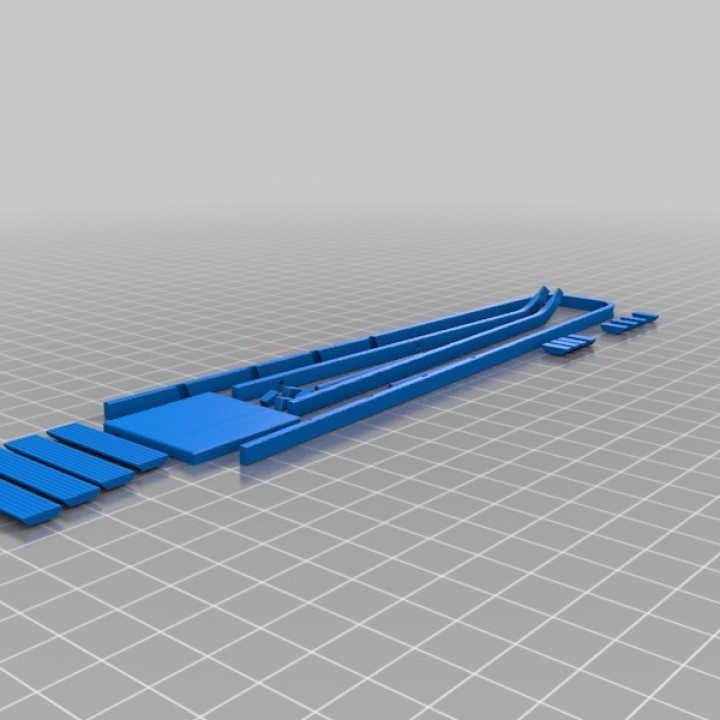 3D Printable 3D-printable scale model of a ladder by CreativeTools.se