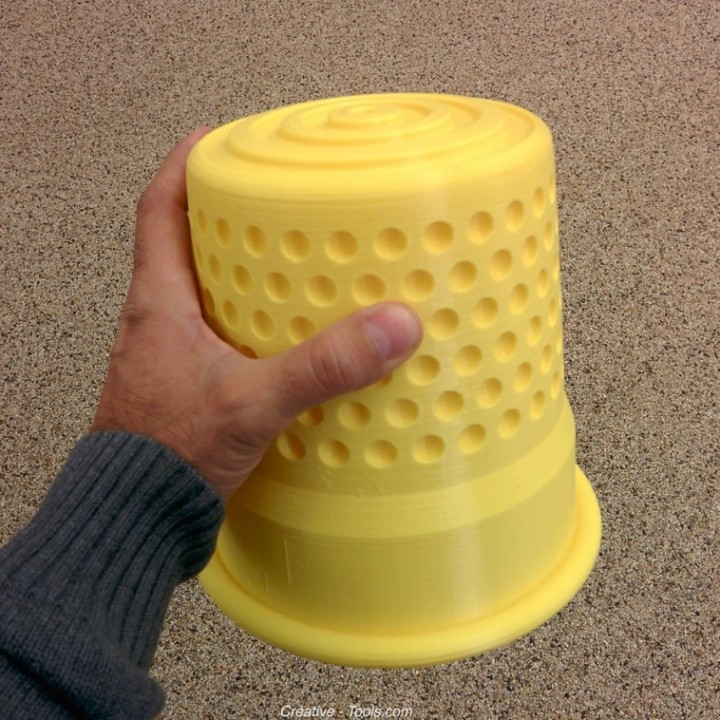3D Printable 3D-printable Thimble - (14, 16, 18 mm) by CreativeTools.se