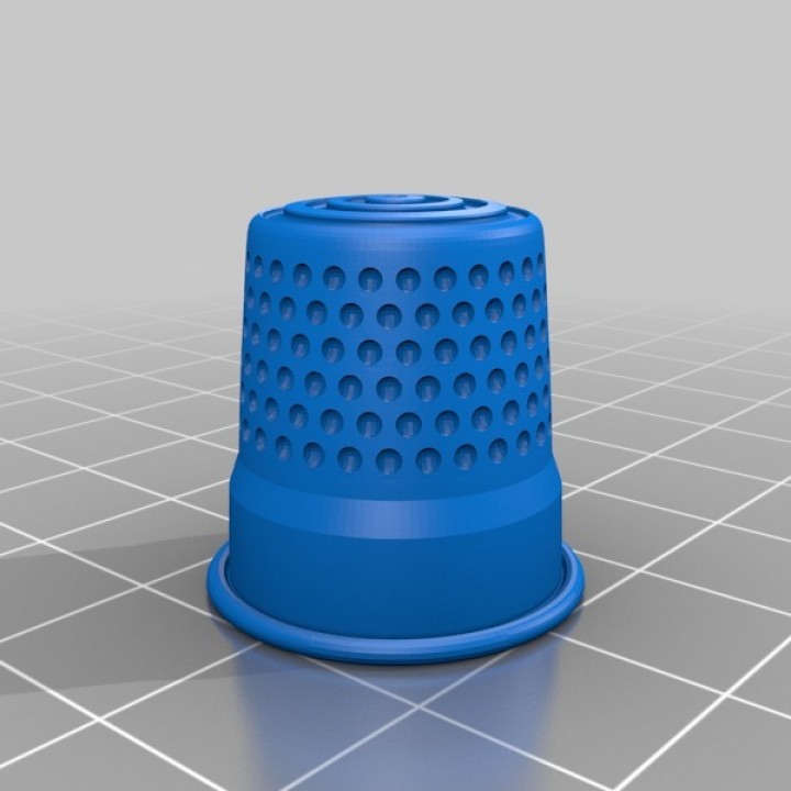 3D Printable 3D-printable Thimble - (14, 16, 18 mm) by CreativeTools.se