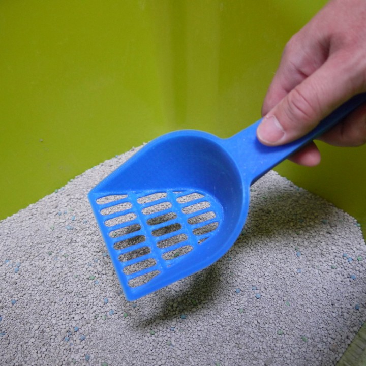 3D Printable Cat Litter Scoop by CreativeTools.se