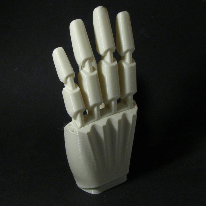 3D Printable Super Simple Robotic Hand by Ivo Maric