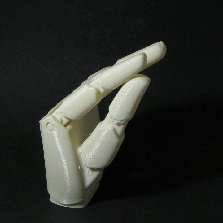 3D Printable Super Simple Robotic Hand by Ivo Maric