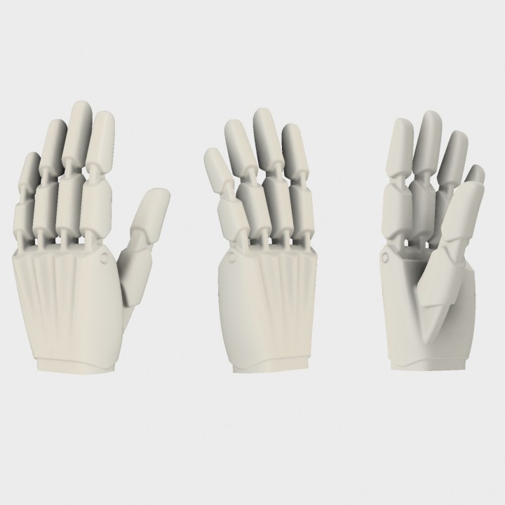 3D Printable Super Simple Robotic Hand by Ivo Maric