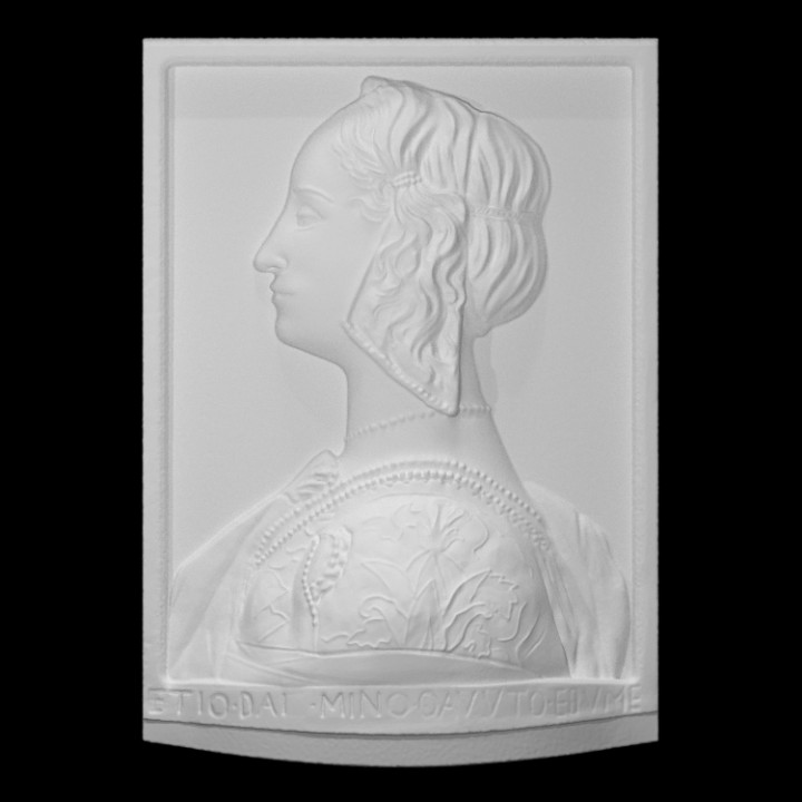 3D Printable Profile of a Young Lady by Scan The World