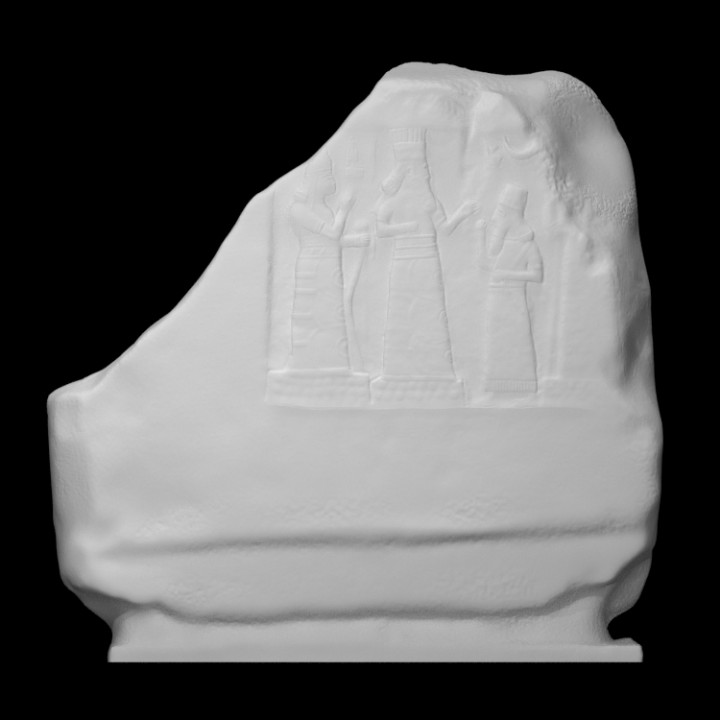 3D Printable Stele with inscription from Babylon by Scan The World