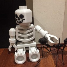 3D Printable Classic Skeleton Minifig by Jason Suter