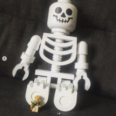 3D Printable Classic Skeleton Minifig by Jason Suter