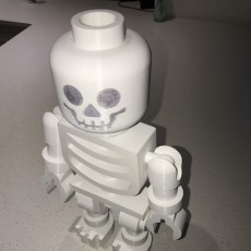 3D Printable Classic Skeleton Minifig by Jason Suter