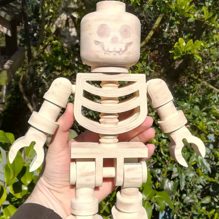 3D Print of Classic Skeleton Minifig by Rushmere3D