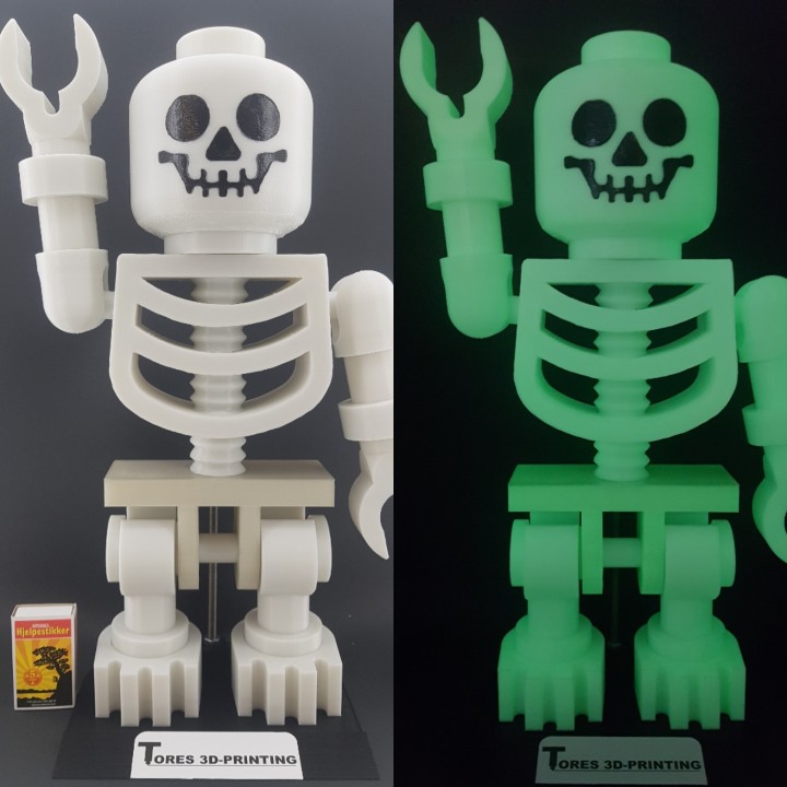 3D Print of Classic Skeleton Minifig by Nuffe 79