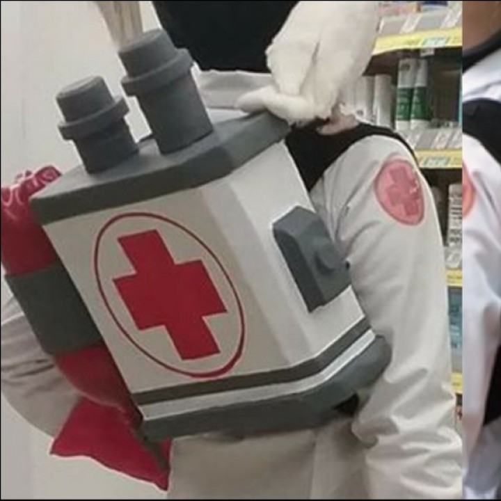 3D Printable NikkiMoxxi TF2 Mercy backpack by kevin nguyen