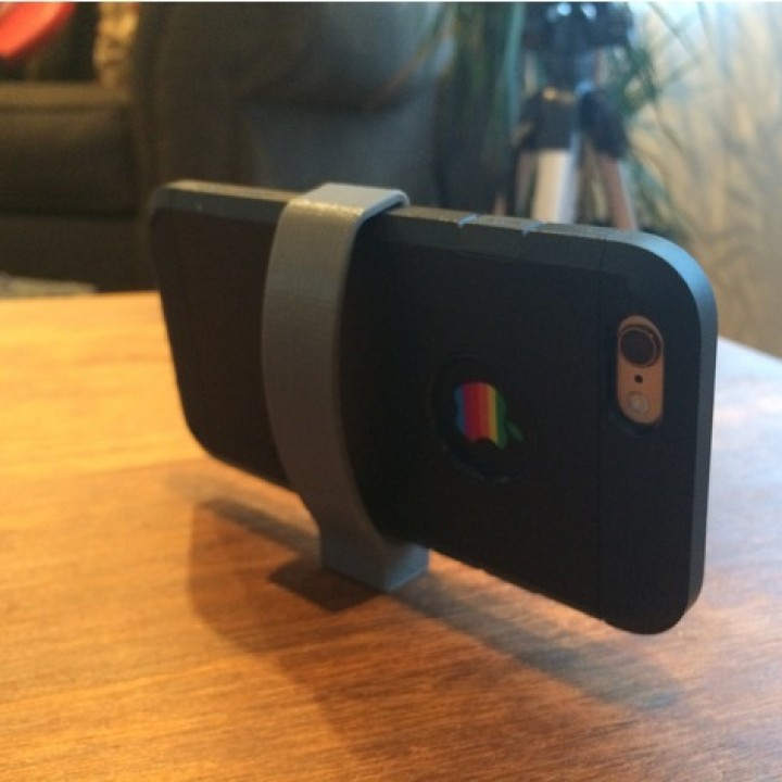 3D Printable Phone Clamp For 1/4" Tripod Mount by WildRoseBuilds