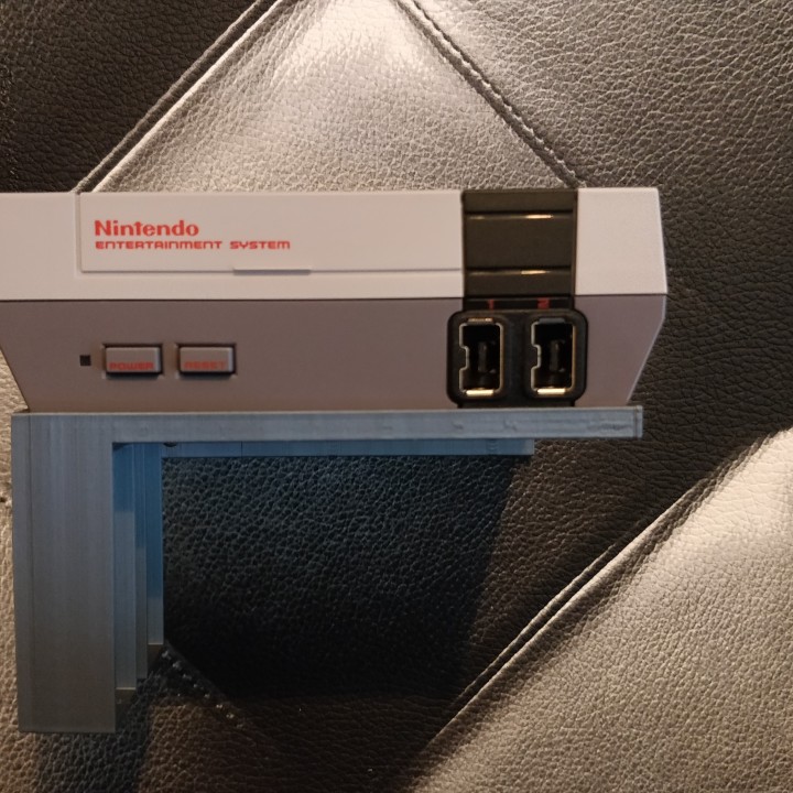 3D Printable NES mini shelf by Mikko Lepistö