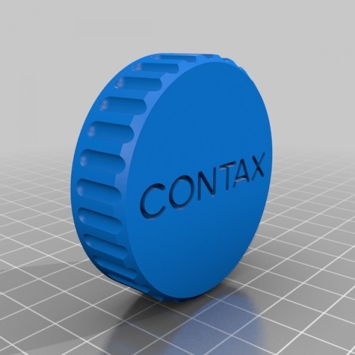 3D Printable Rear lens cap for CONTAX / YASHIKA lens mount by akira737