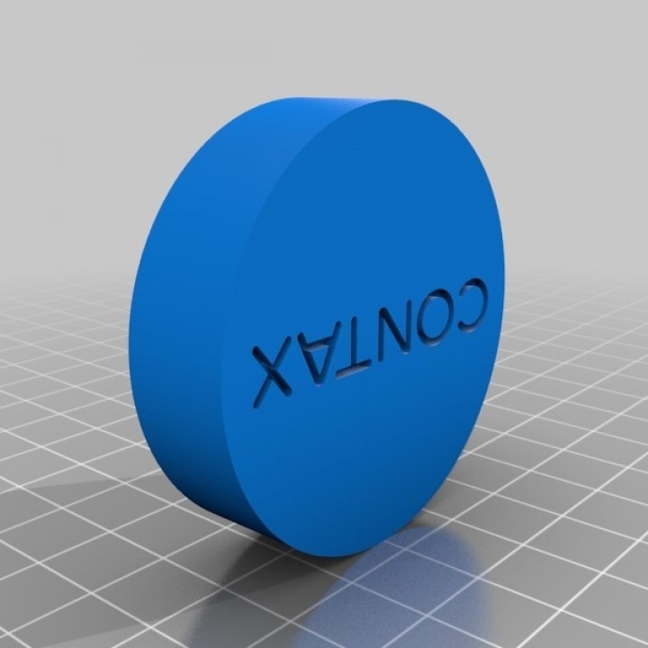 3D Printable Rear lens cap for CONTAX / YASHIKA lens mount by akira737